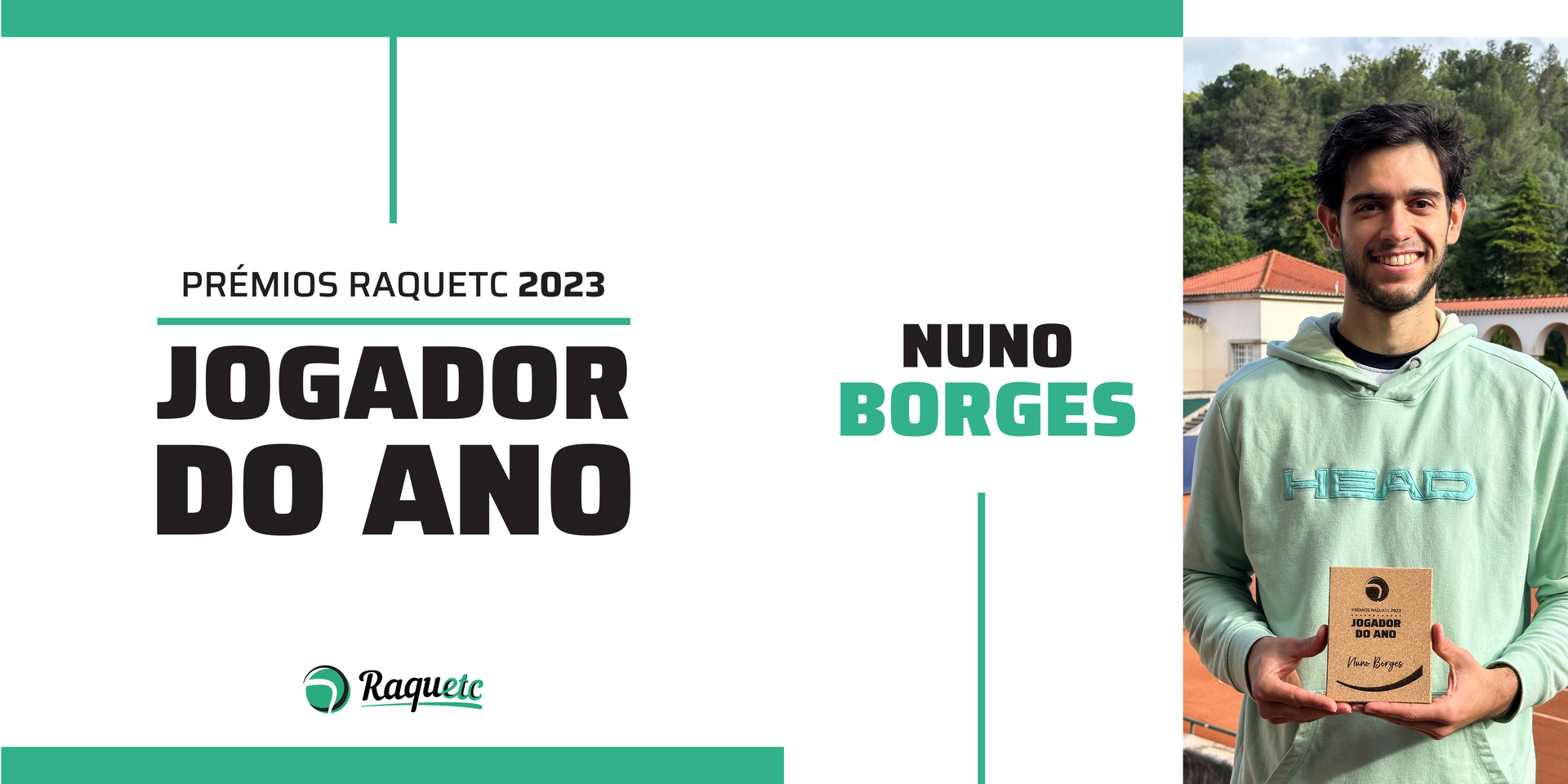 Prémios Raquetc 2023: Nuno Borges é o Jogador do Ano