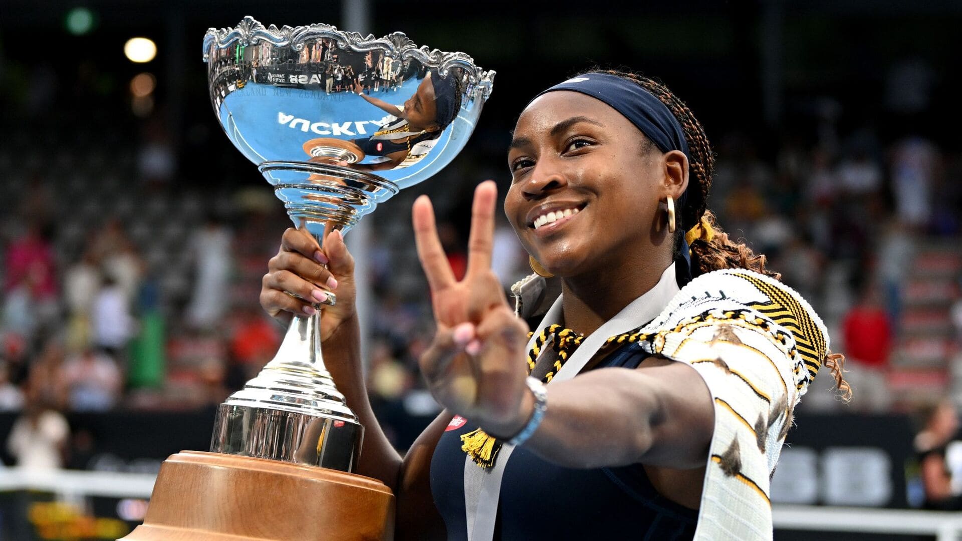 Coco Gauff revalida um título pela primeira vez