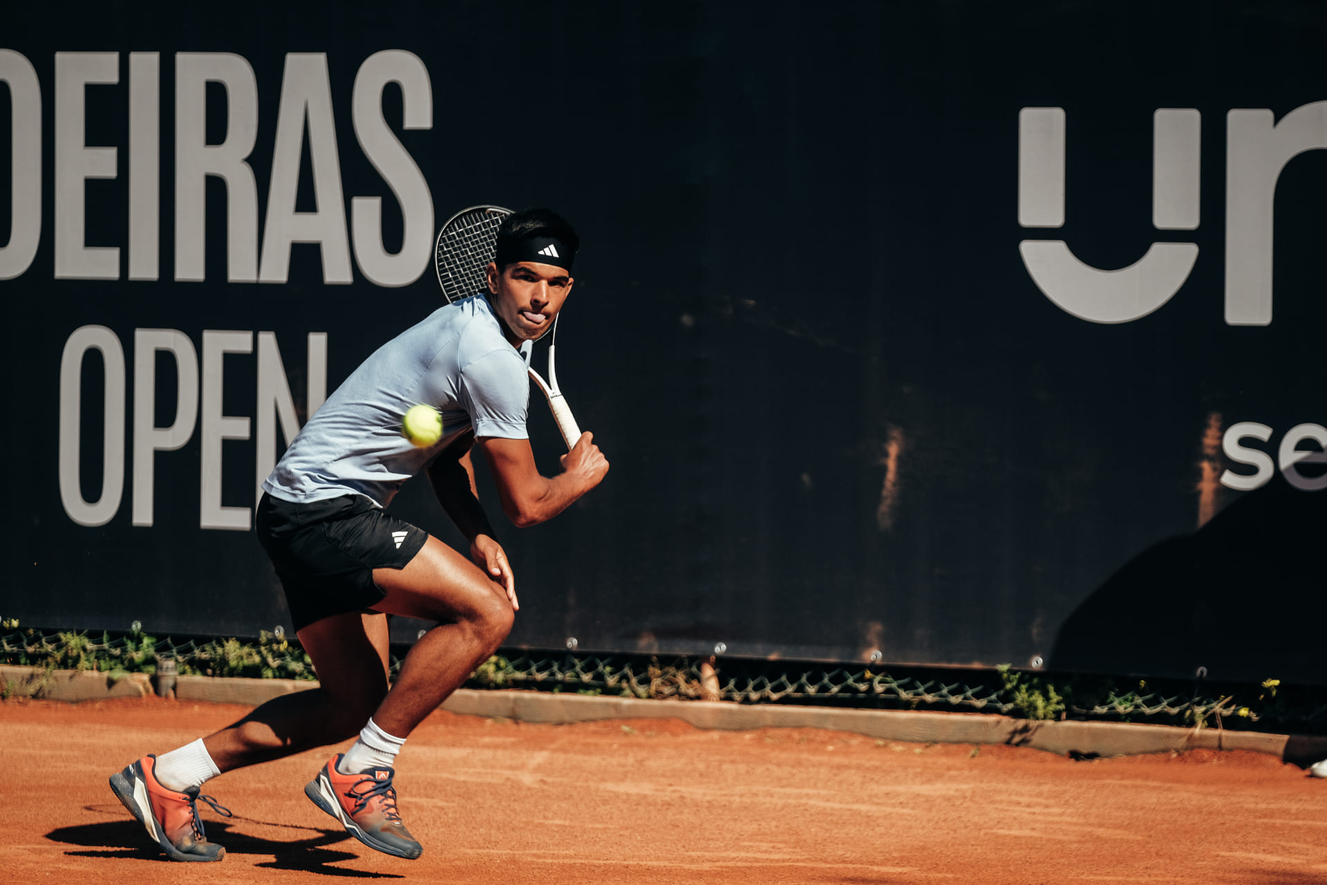 Francisco Rocha travado na abertura do Oeiras Open 125