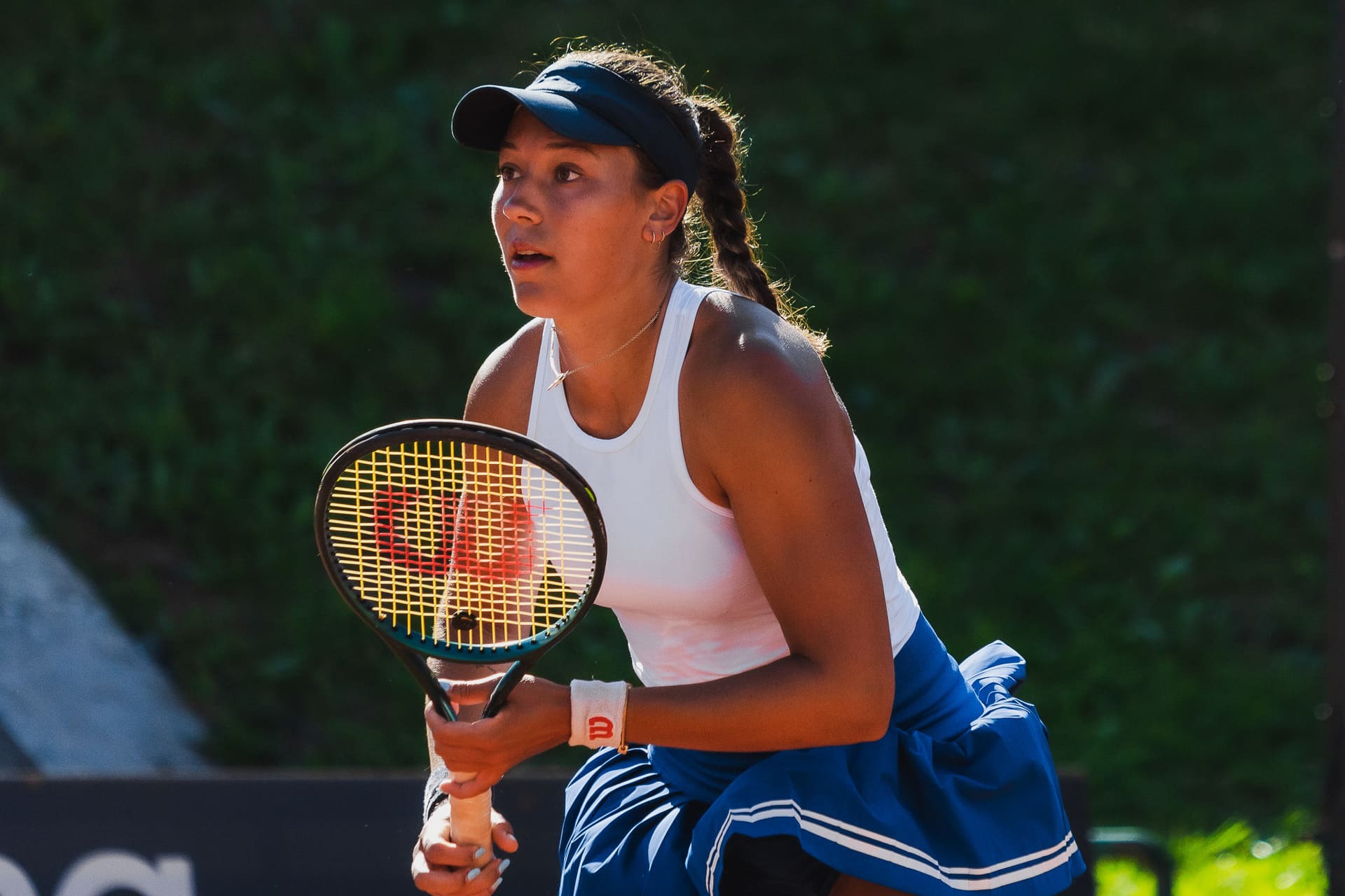 Matilde Jorge fica à porta do quadro principal em Platja D’Aro