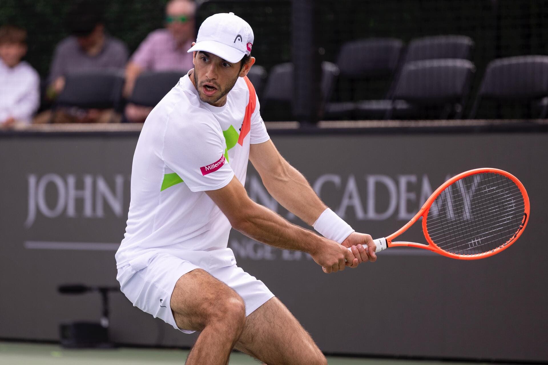 Nuno Borges com caminho projetado no ATP 250 de Marraquexe